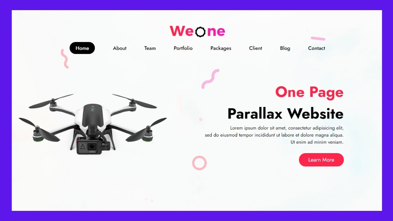 Animation Website in HTML and CSS