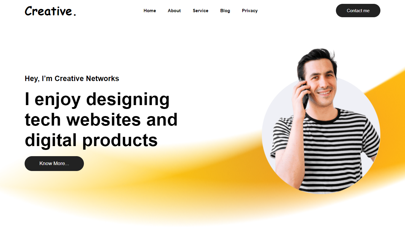 Portfolio Website Template In HTML And CSS
