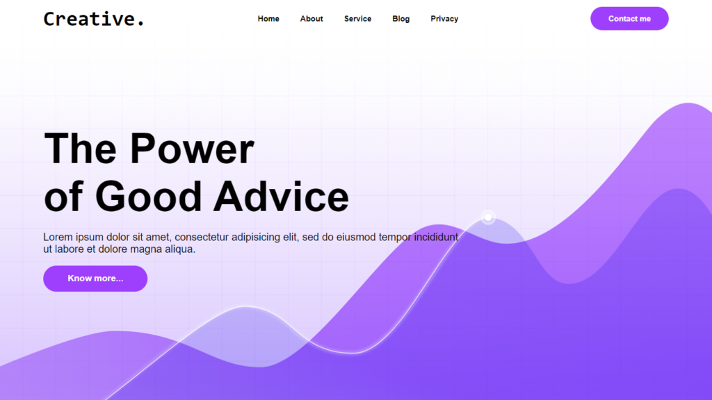 Website Template In HTML And CSS