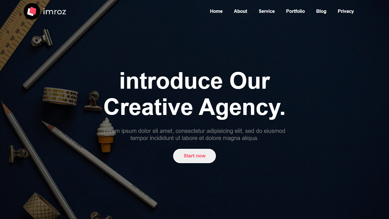 Website Template In HTML And CSS